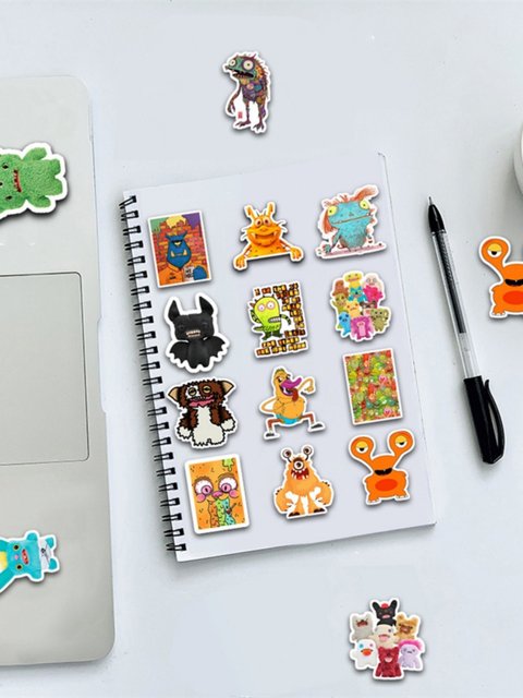 50 children's creative fuggler fuggler teeth monster monster stickers ...