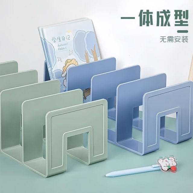 Desktop bookshelf book stand student desk organizer book artifact ...