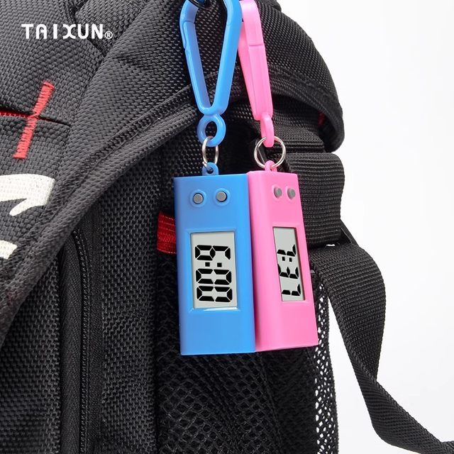 Children's portable compact keychain watch digital silent exam study ...