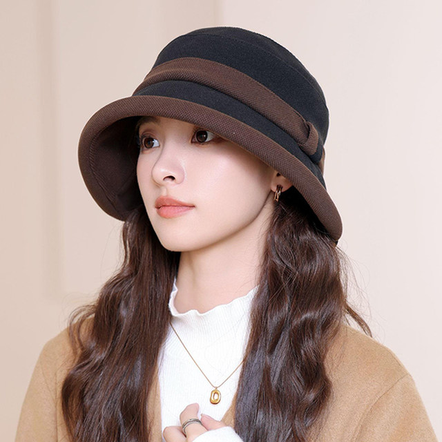 Autumn and winter hats for women, new high-end, thickened, warm and ...