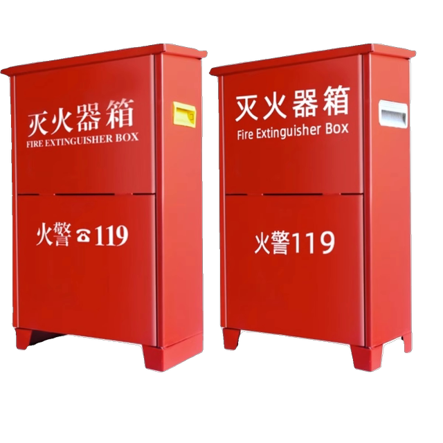 Fire extinguisher box two empty boxes thickened 4 kg 3/5/8KG fire extinguisher set stainless ...