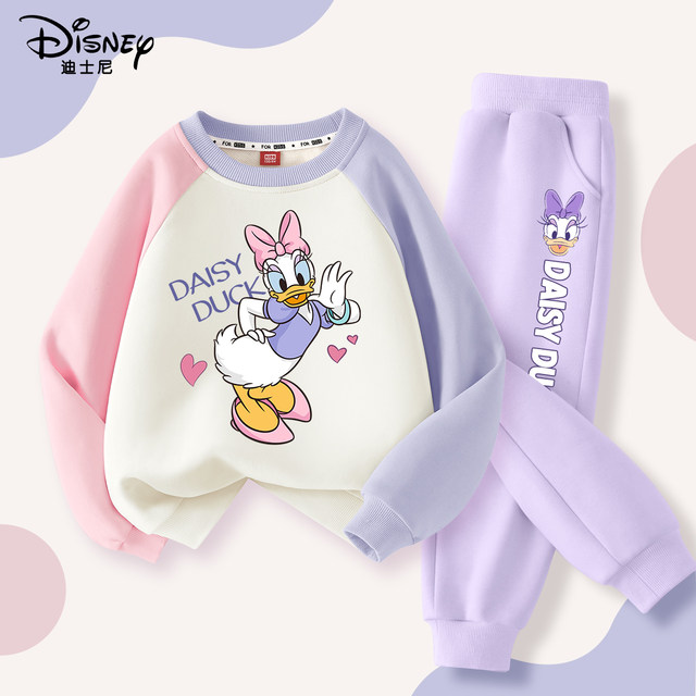 Disney Girls Autumn Clothing 2024 New Suits Fashionable Girls' Sweaters ...