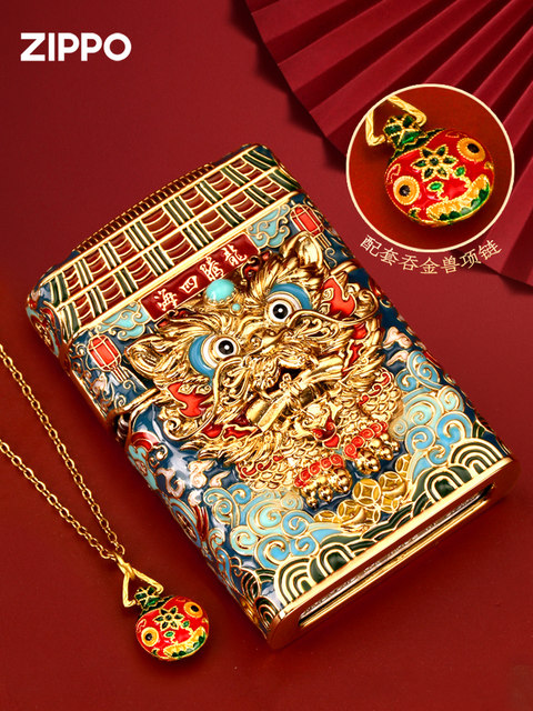 zippo lighter windproof official flagship genuine enamel luminous ...
