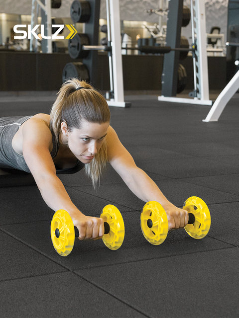 SKLZ One-handed Abdominal Fitness Men's Double Wheel Core Strength ...