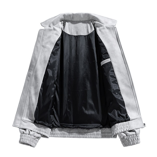 ponchioe American suede jacket men's spring heavy casual pilot jacket ...