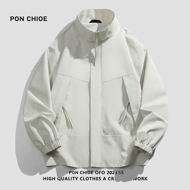 ponchioe Mountain Family Retro Brown Tide Casual Jacket Men's Packet ...