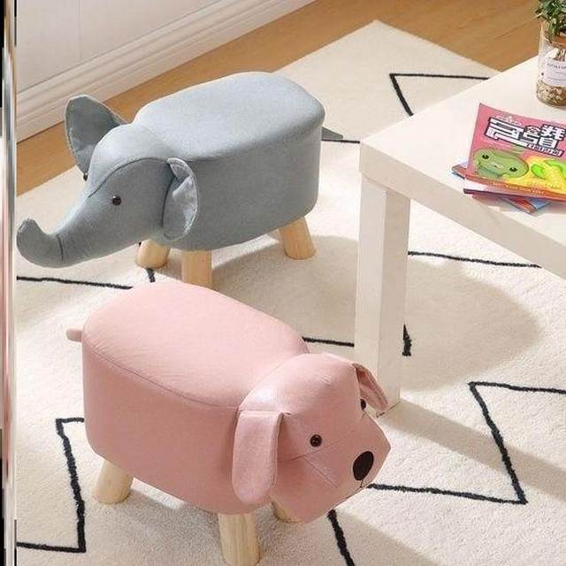 Creative elephant cute sitting stool living room house changing shoe ...
