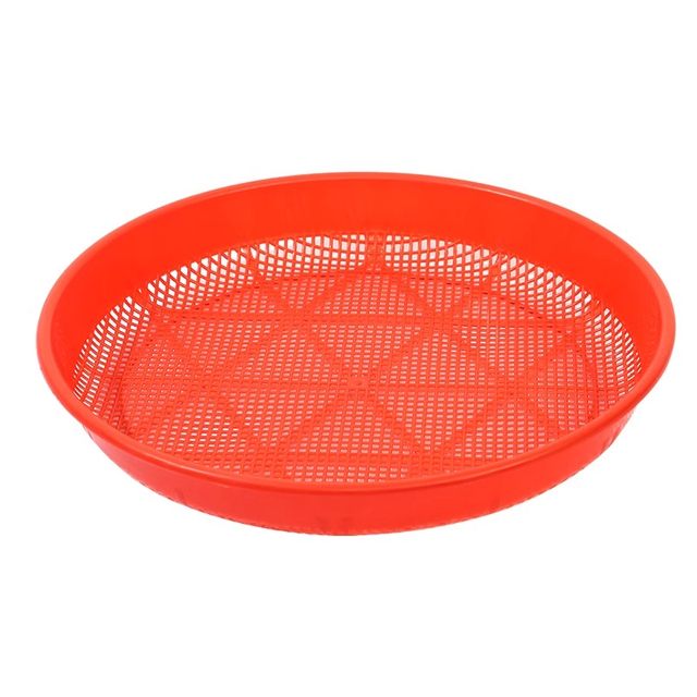 Plastic sieve round dustpan household commercial drying sieve rice size ...