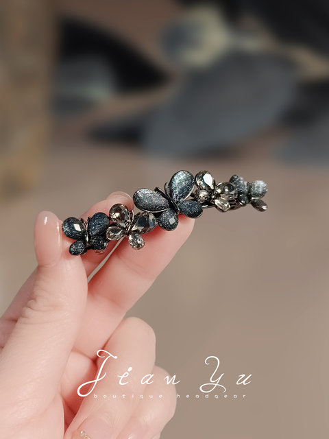 Fashionable light luxury butterfly spring clip new temperament ...