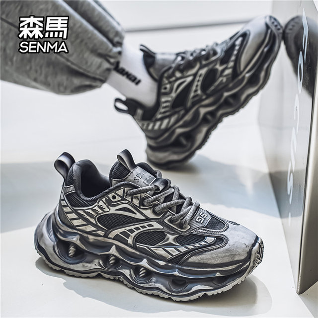 SENMA Men's Shoes 2025 New Autumn Rubbed Color Retro Dad Shoes Student ...