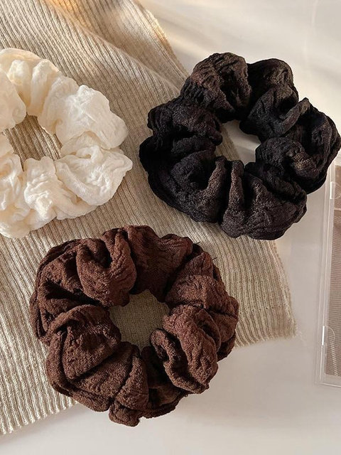 Large intestine hair circle Internet celebrity 2025 new French retro ...