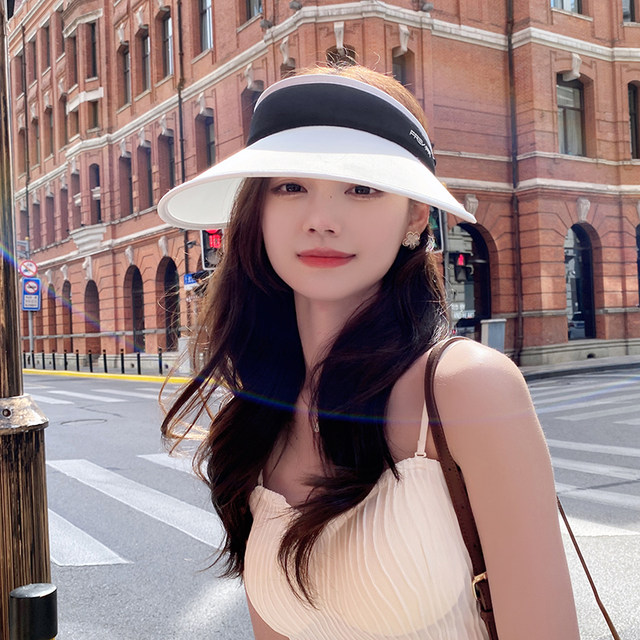 OVANCY strong light-blocking sun hat for women summer anti-UV empty top ...