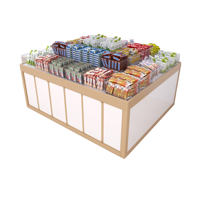 Supermarket shelf display rack bulk snacks biscuits candies bulk food ...
