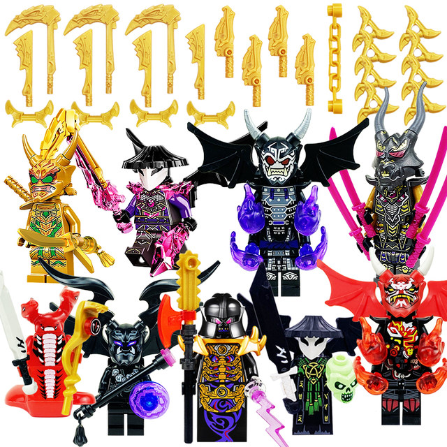 The first generation dragon suit ghost Garmadon gold Lloyd the master ...