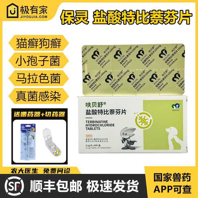 Pet hydrochloric acid antifungal drug terbinafine tablets fungus killer ...