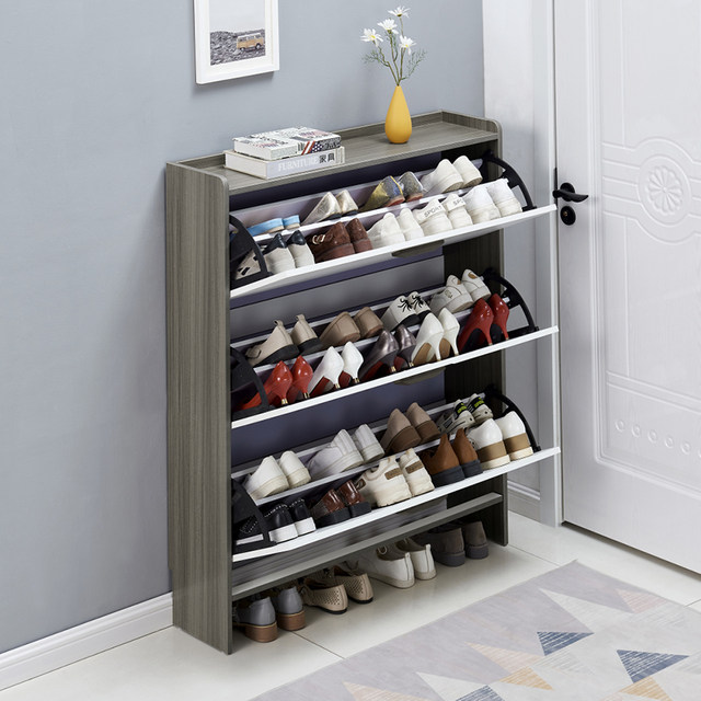Ultra-thin shoe cabinet 17cm home door economical simple modern storage ...