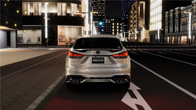 Japanese imported modellista front and rear side modified car surround ...