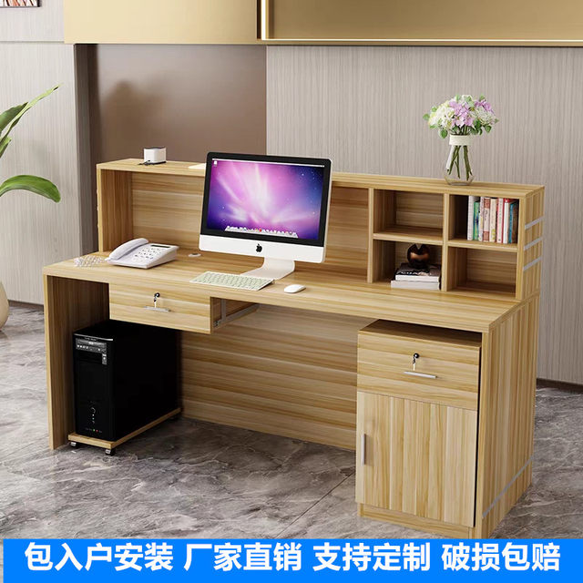 Simple mobile phone repair table work table wooden counter cash ...