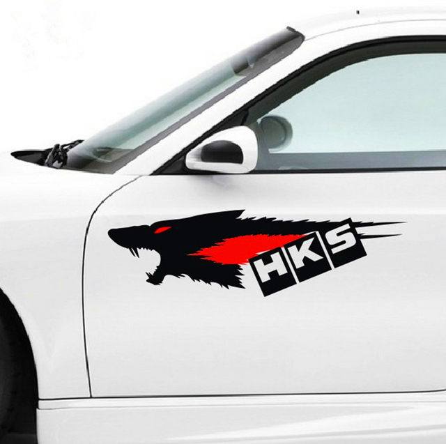 Car wolf totem pull flower sticker car door sticker bumper scratch ...