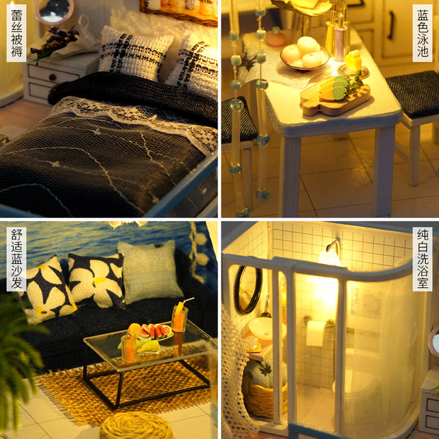 diy hut attic miniature handmade building model making small house ...