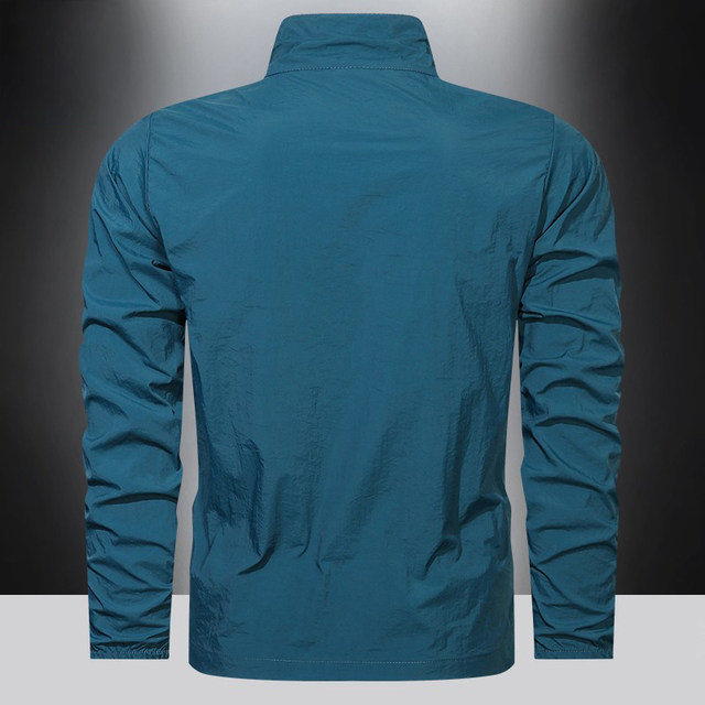 Sunscreen clothing men's ultra-thin UV protection stand-up collar ...