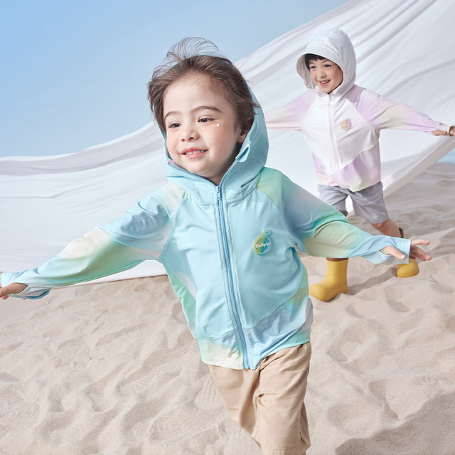Parent-child sun protection clothing, baby clothing, UPF100+ children's ...