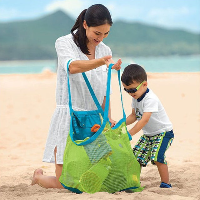 Children's beach toy storage bag for swimming and playing in the sand ...