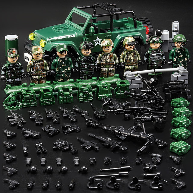 Applicable to Lego Military Building Blocks Police Flying Tigers ...
