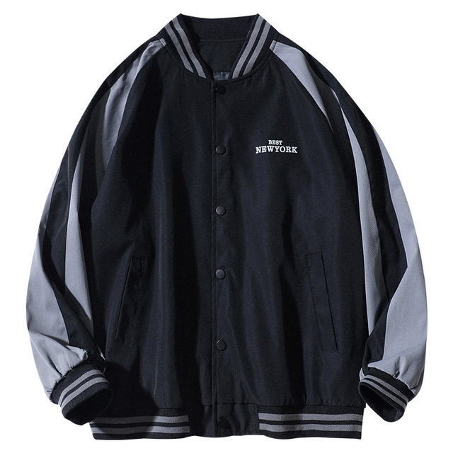 High Street Tide Brand Printed Baseball Uniforms Loose Couples Tops ...