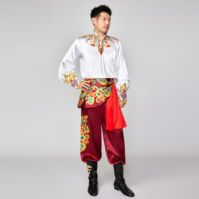 Xinjiang Hui Clothing Uyghur Clothing Minority Men's Dance Performance ...