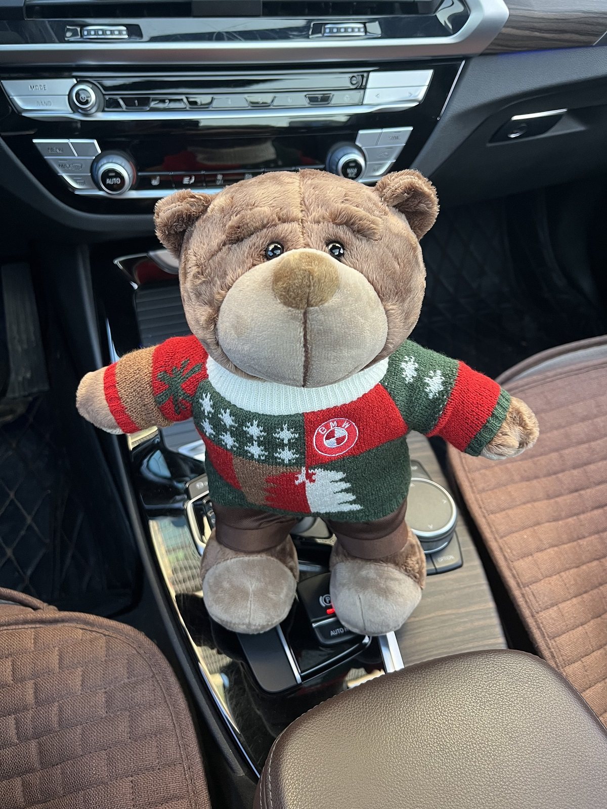 New BMW Winnar Christmas sweater bear bava bear plush toy doll 4S shop ...