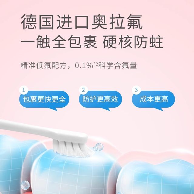 Little Raccoon Ola Flu anti-moth children's toothpaste toothbrush 6 to ...