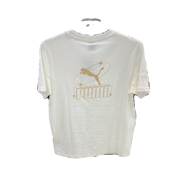 Genuine PUMA Puma gold LOGO breathable round neck men's and women's ...