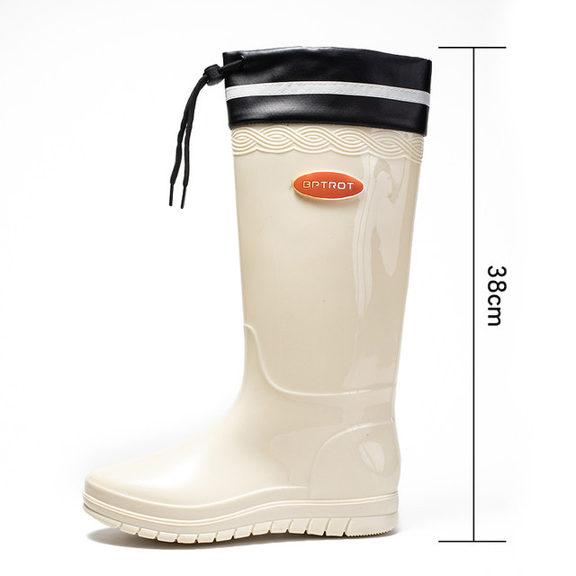 High-top rain boots for women 2024 new all-season fashionable water ...