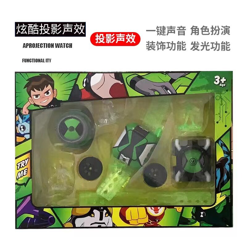 Ben10 Projection Watch Toy - Transforming Cartoon with Light & Sound