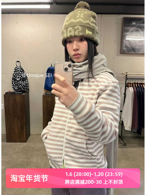 Unique sei winter warm scarf storage collar striped casual velvet ...