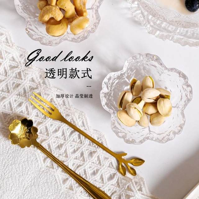 Afternoon tea Japanese cherry blossom glass flavor sauce dish exquisite ...