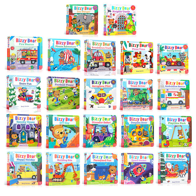95 yuan 5 pieces free original audio English picture book BizzyBear ...