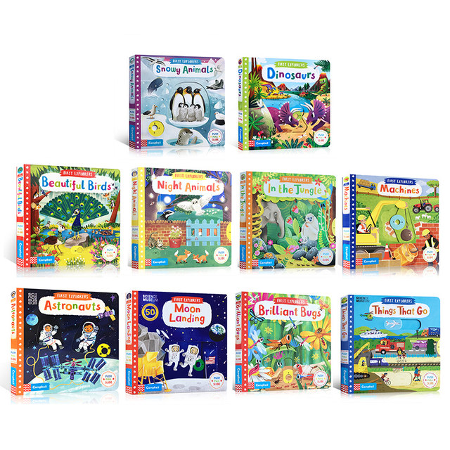 (170 yuan 8 pieces) English original picture book FirstExplorers ...