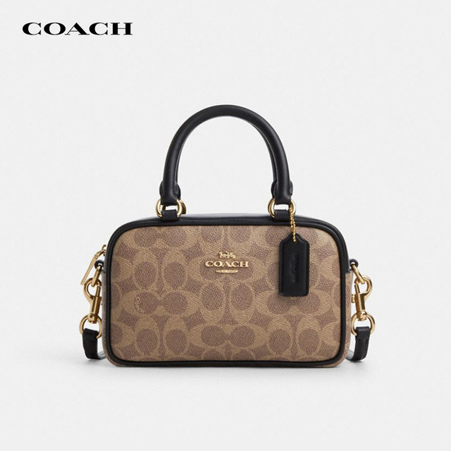 COACH/Coach 2024 New Boston Bag Retro Presbyopia Single Shoulder ...
