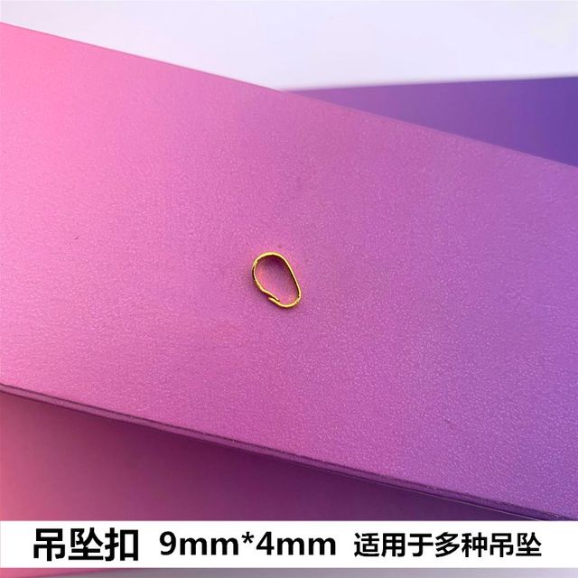 Sand gold plated gold necklace M buckle bracelet S buckle 999 steel ...