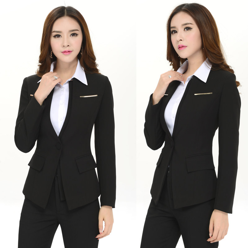 Women's Professional Outfit Set - Hotel, Restaurant, KTV Workwear