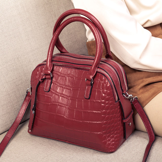 Crocodile pattern handbag for women 2025 new European and American ...