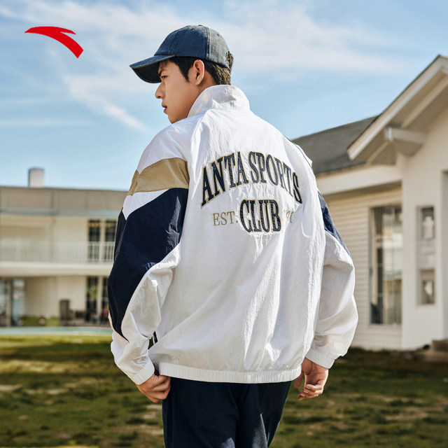 Anta sports jacket men's autumn retro trend jacket top 152438603