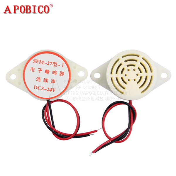 SFM-27 Type DC3V-24V Active High Decibel Buzzer Electronic Buzzer ...