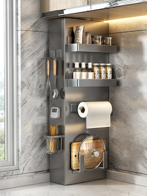 Kitchen gas pipe blocking decorative shelf hole plate package sewer ...