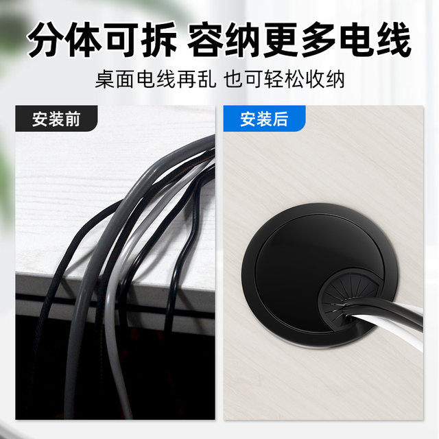 Computer desk wire hole cover desk hole decorative cover opening desk ...