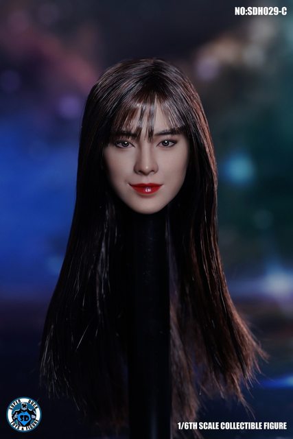 Special offer SDH0291/6 female head sculpting soldier Asian beauty head ...
