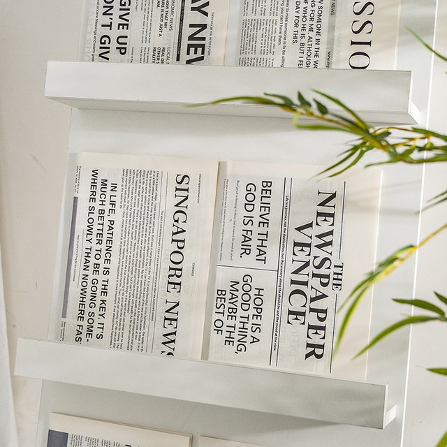 ins simple English newspaper photo live broadcast props B&B home ...