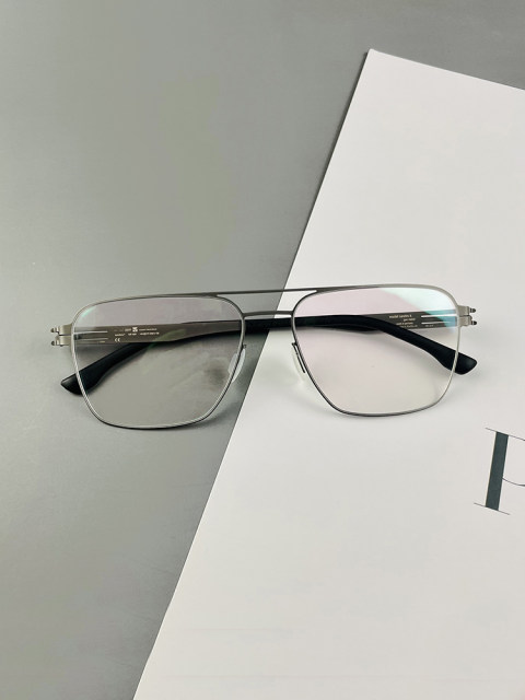 Pilot double beam large frame men's big face ultra-light medical steel ...